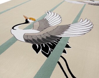 Classic Modern Hand-tufted 100% Wool Handmade Area Rugs for Bedroom ...