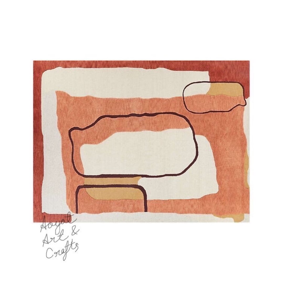 Classic Modern Hand-tufted 100% Wool Handmade Area Rugs for Bedroom ...