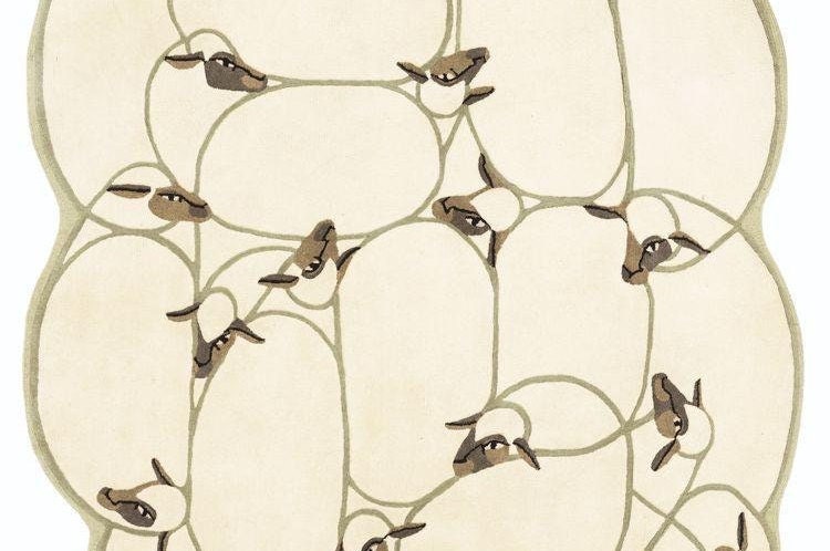 Animal Hand Tufted Rug 100% Wool Kids Room Living Room Playroom Guest ...