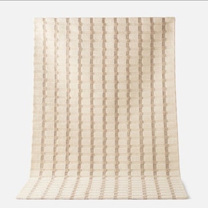 Area Rug Loop Cut Hand-tufted 100% Wool Handmade Carpet for Home ...