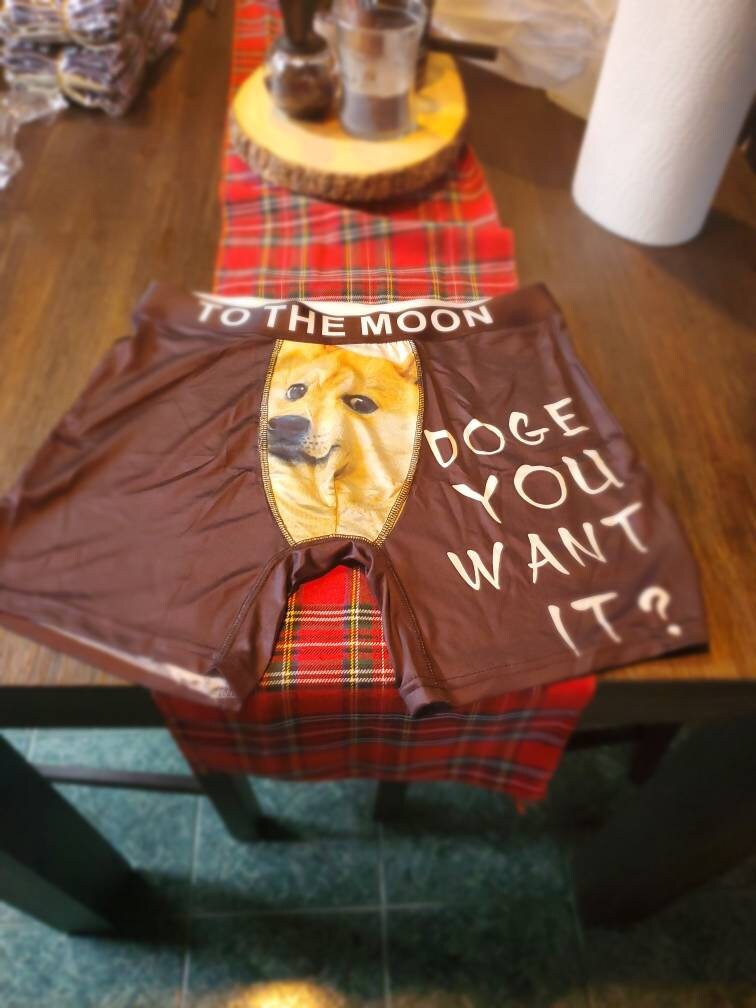 Doge You Want It Boxer Briefs to the Moon Doge Dogecoin | Etsy