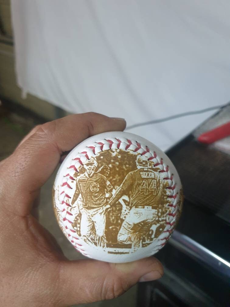 Chicago Cubs Laser Engraved Baseball Mlb Chicago Cubs | Etsy