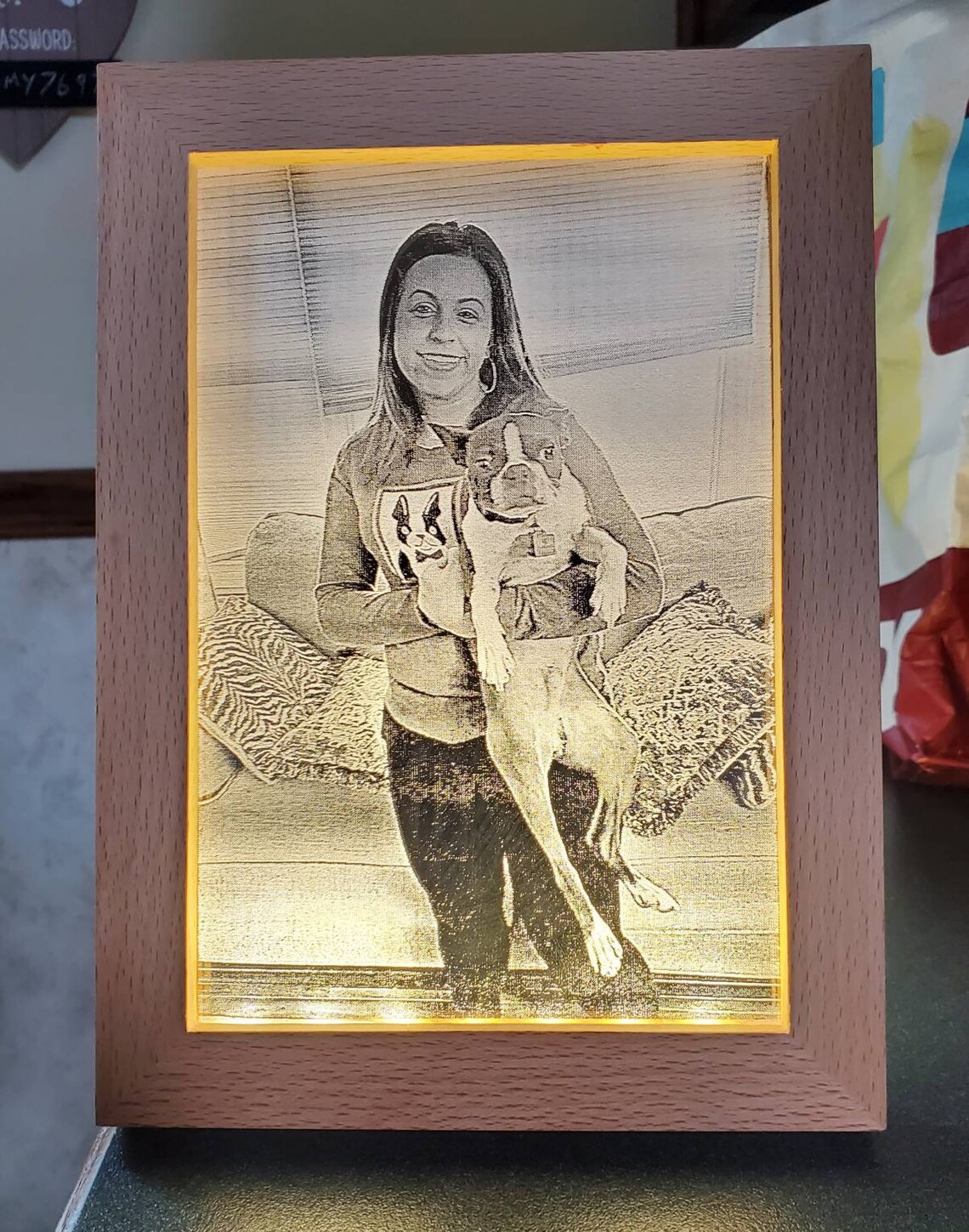 Custom Acrylic Light up 5x7 Picture Frame - Light Box - Acrylic Image ...