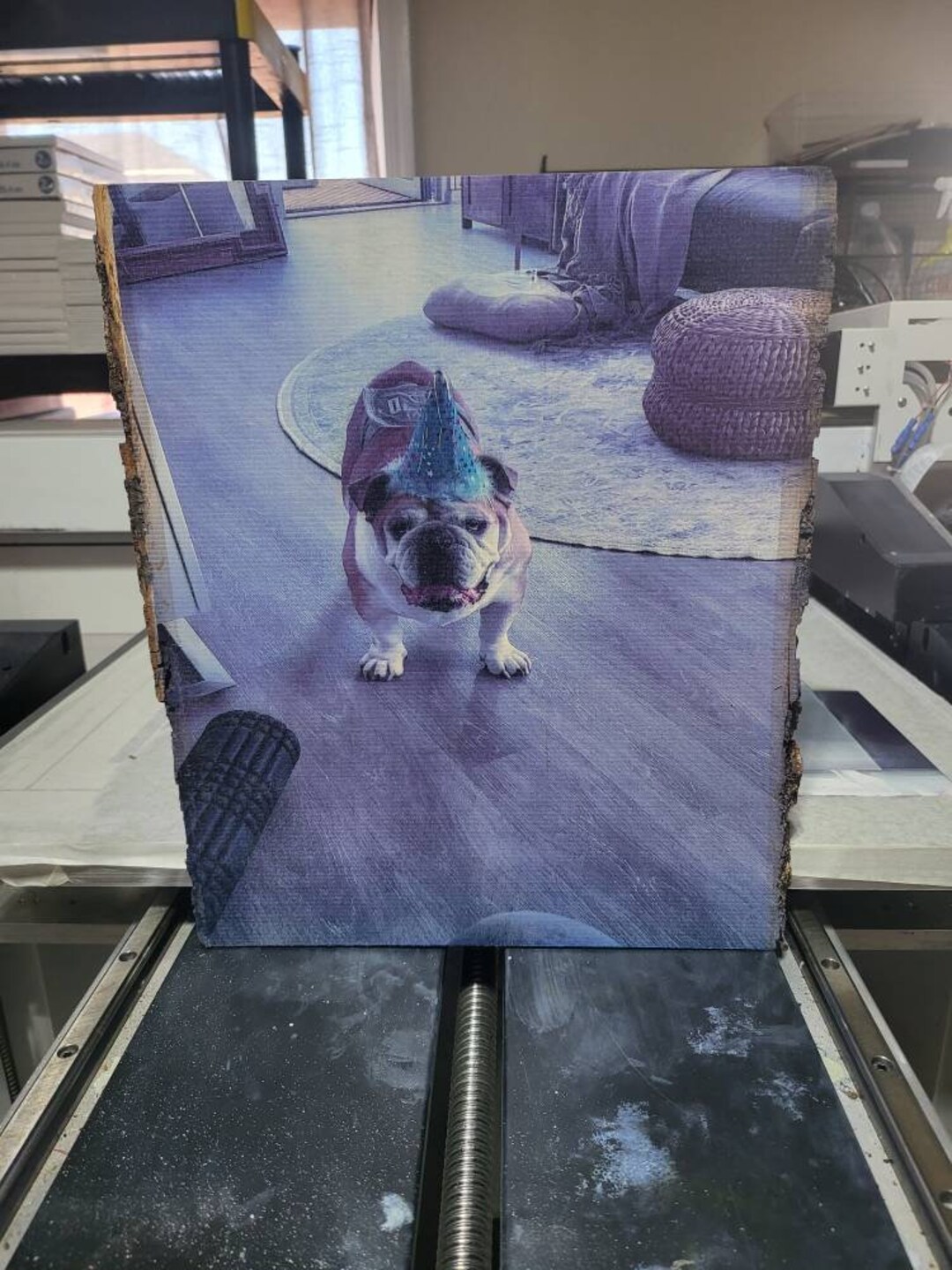 Custom Laser Engraved or Laser Color Printed Live Wood With Stand ...