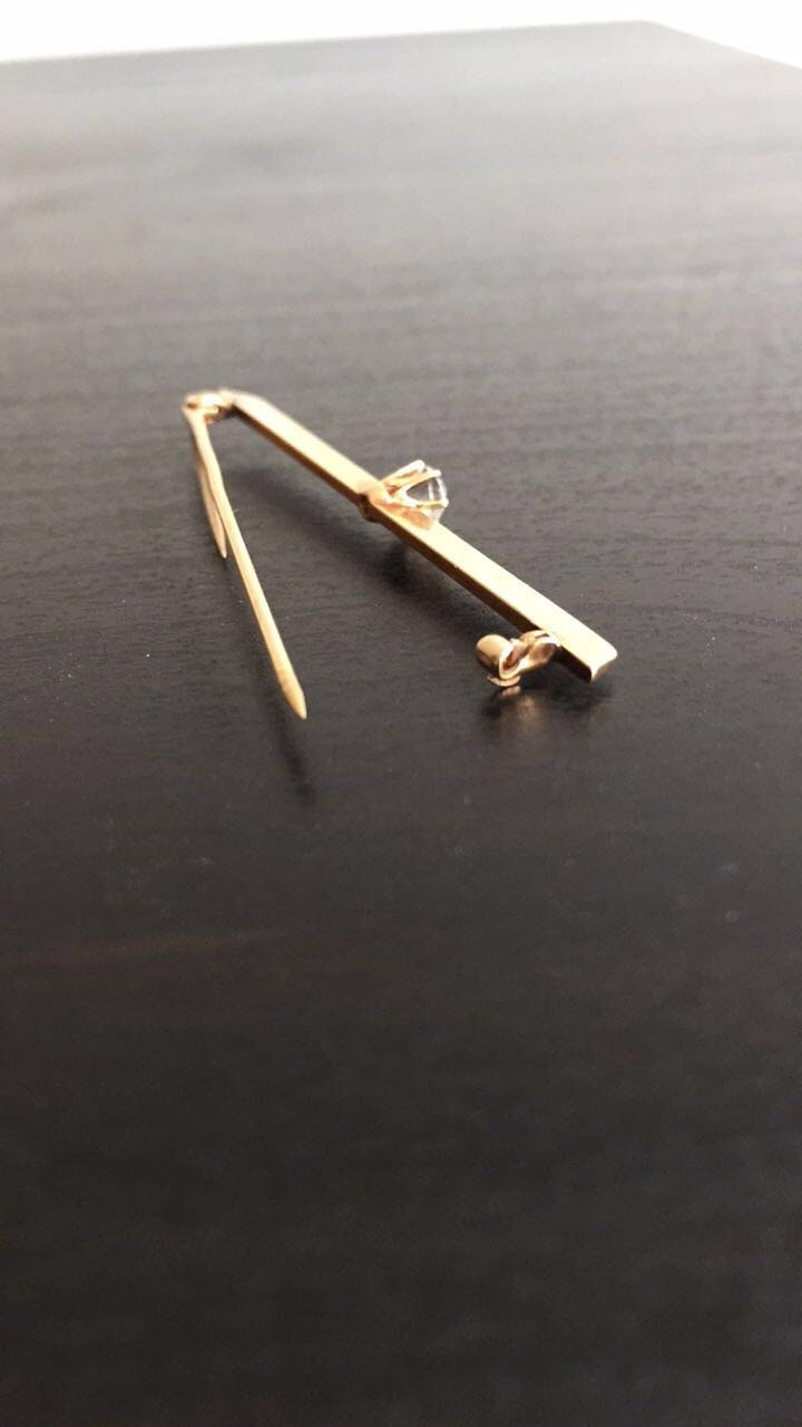 Mens Tie Pin 10-K Gold Diamond Tie Pin Vintage Jewelry | Etsy Mens Tie Pin 10-K Gold Diamond Tie Pin Vintage Jewelry | Etsy
