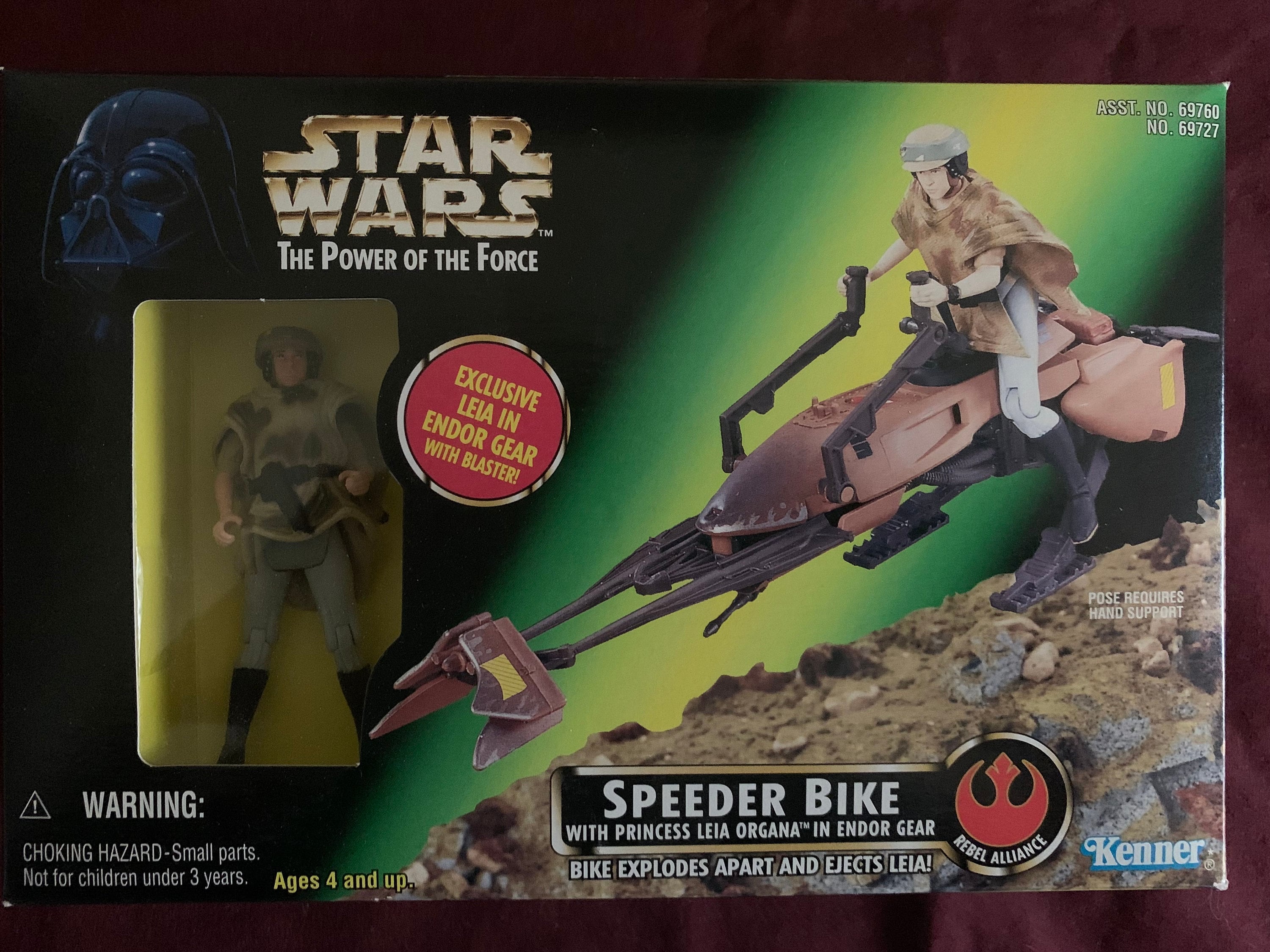 Heart move low price Luke Skywalker Endor Speeder Bike 1997 STAR WARS Power of the Force POTF ...