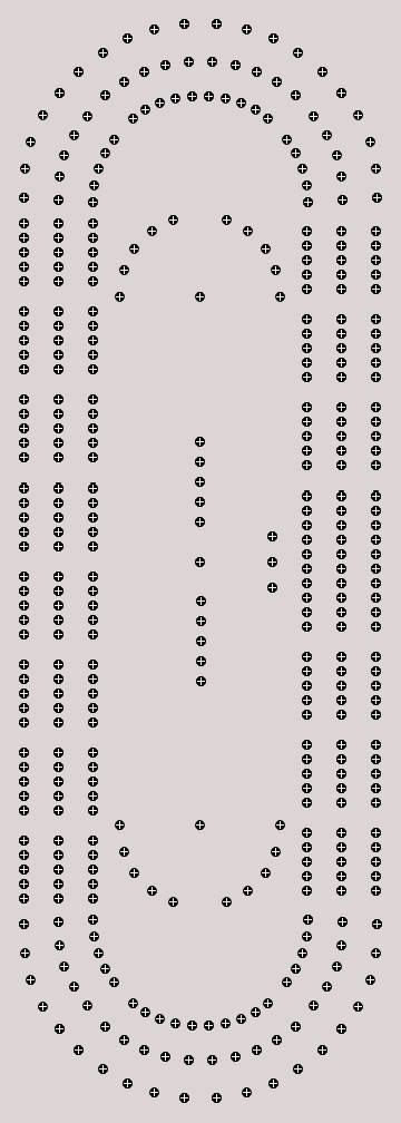 Oval Cribbage Board Template - Crib Derby Horse Race Game - Etsy