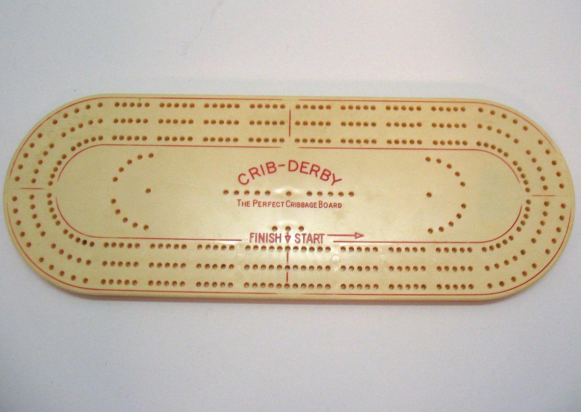 Oval Cribbage Board Template - Crib Derby Horse Race Game - Etsy