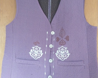 Traditional Persian Style Vest With Intricate Embroidery Handmade ...