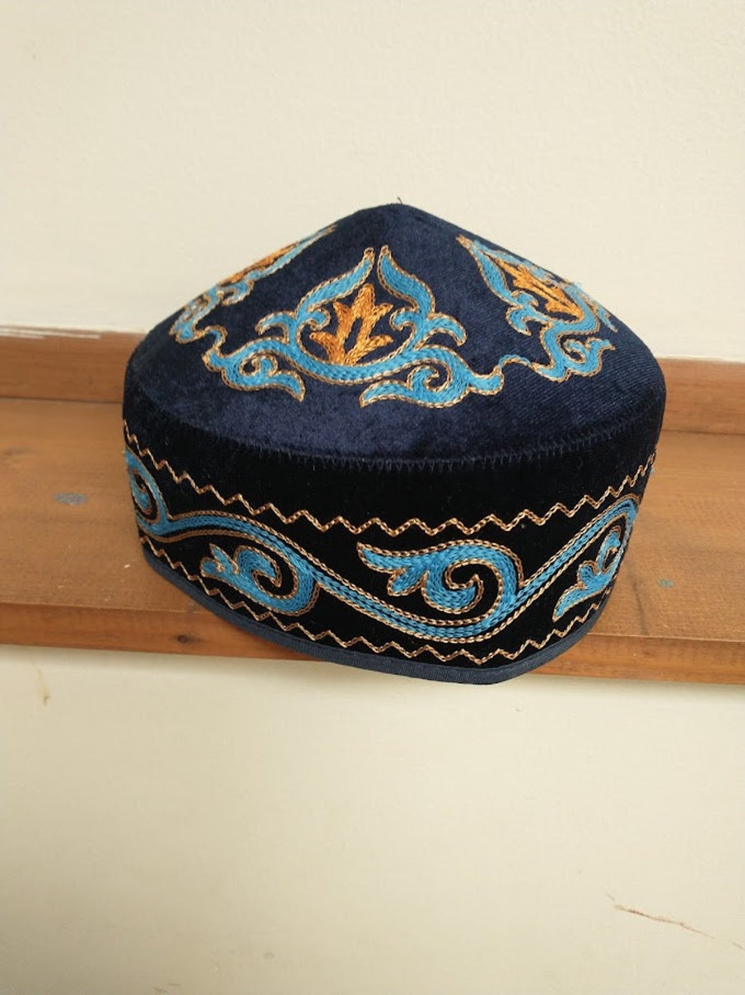 M. Kazakh Embroidered Skull-cap. Hat. Kufi. Tubeteika. Kippah. - Etsy