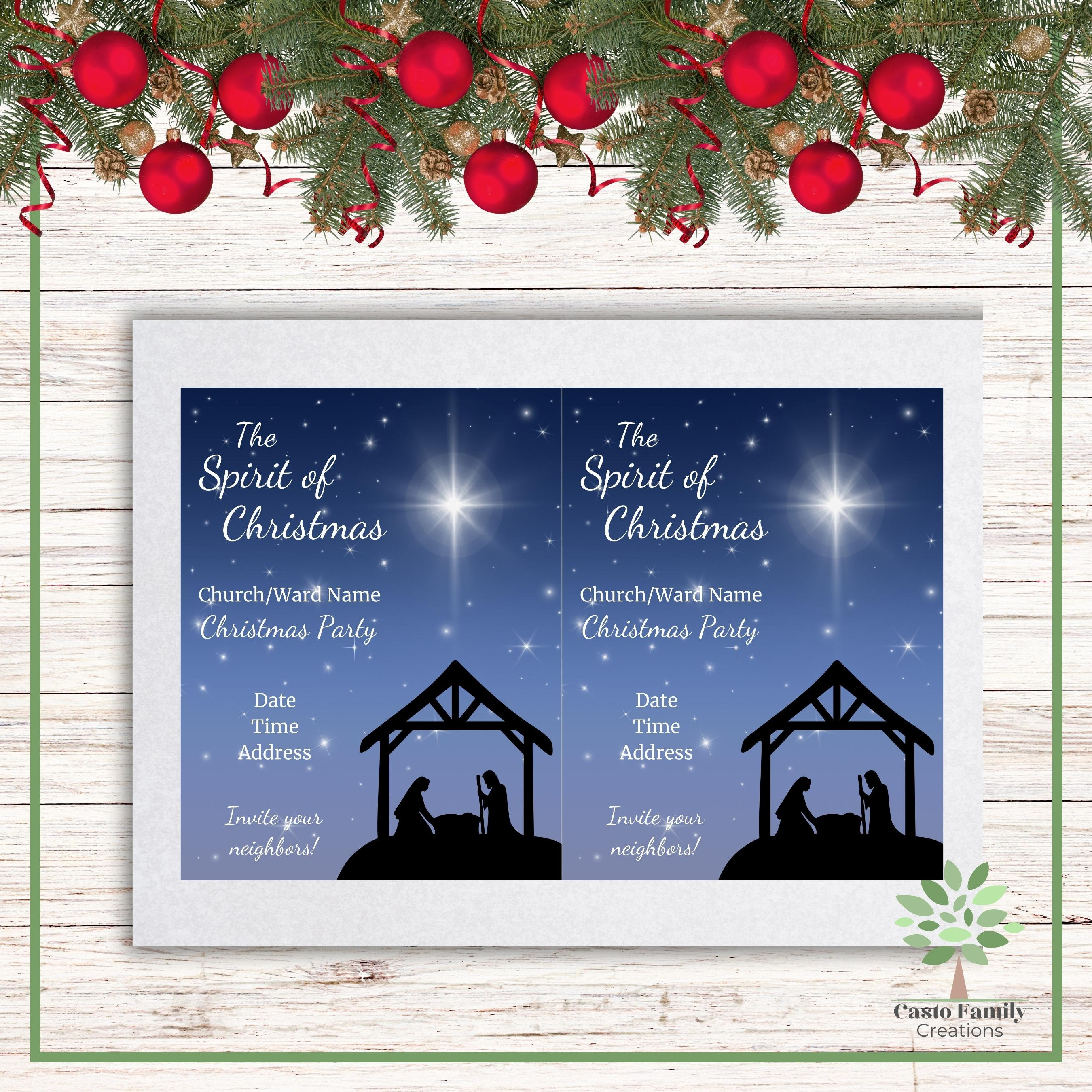 Editable Christmas Celebration Flyer, Canva & Google Slides Templates ...