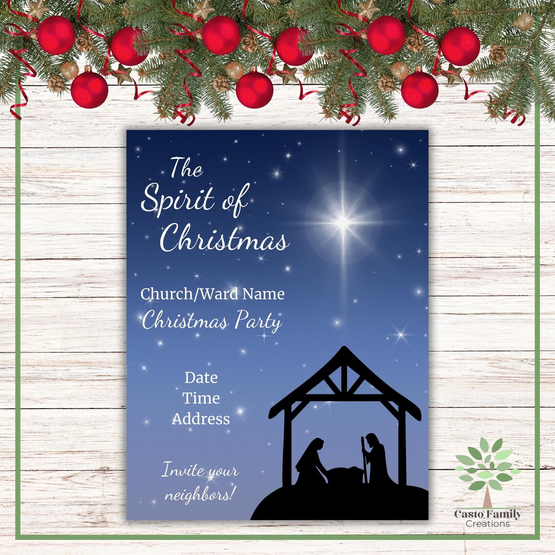 Editable Christmas Celebration Flyer, Canva & Google Slides Templates ...