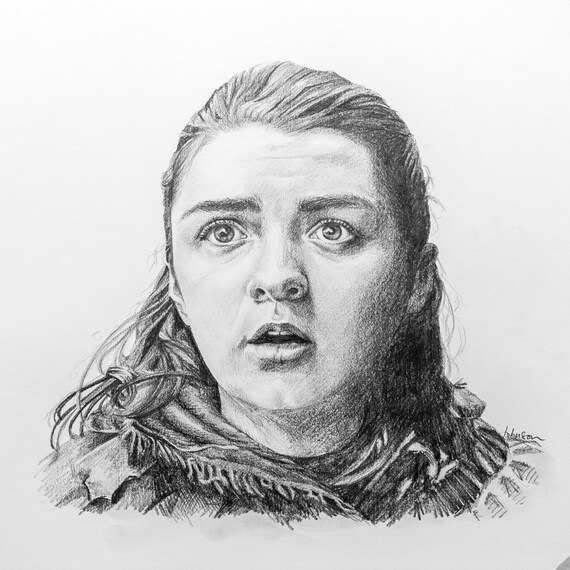 Arya Stark Kunst Art From Game Of Thrones Arya Stark Valar