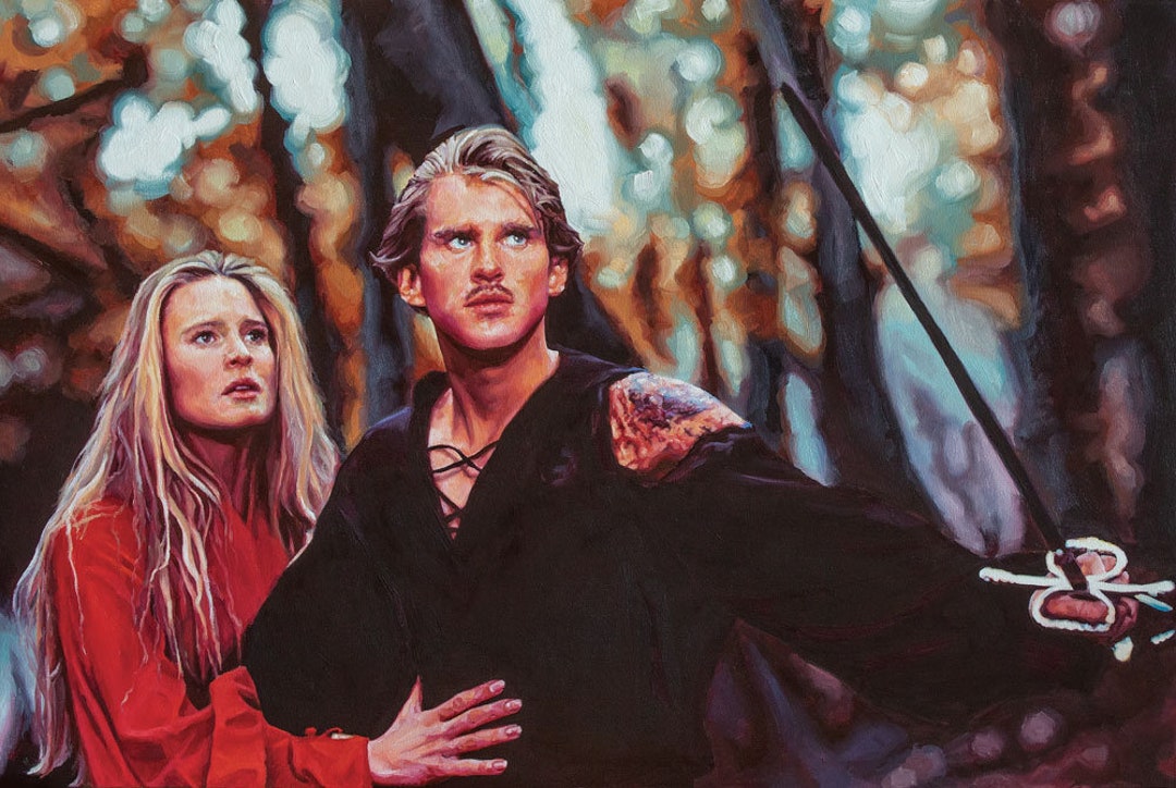 Princess Bride Art Print - Leaving the Fire Swamp - Westley and ...