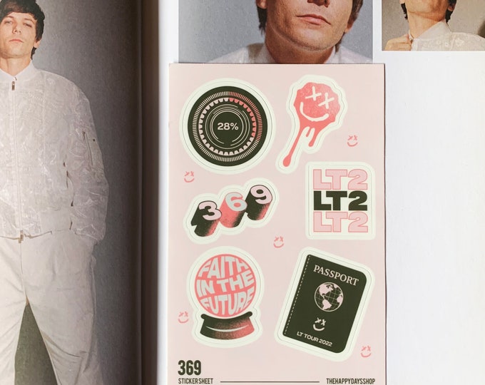 369 Faith in the Future Stickers, Sticker Sheet, Sheet of 6 Stickers ...