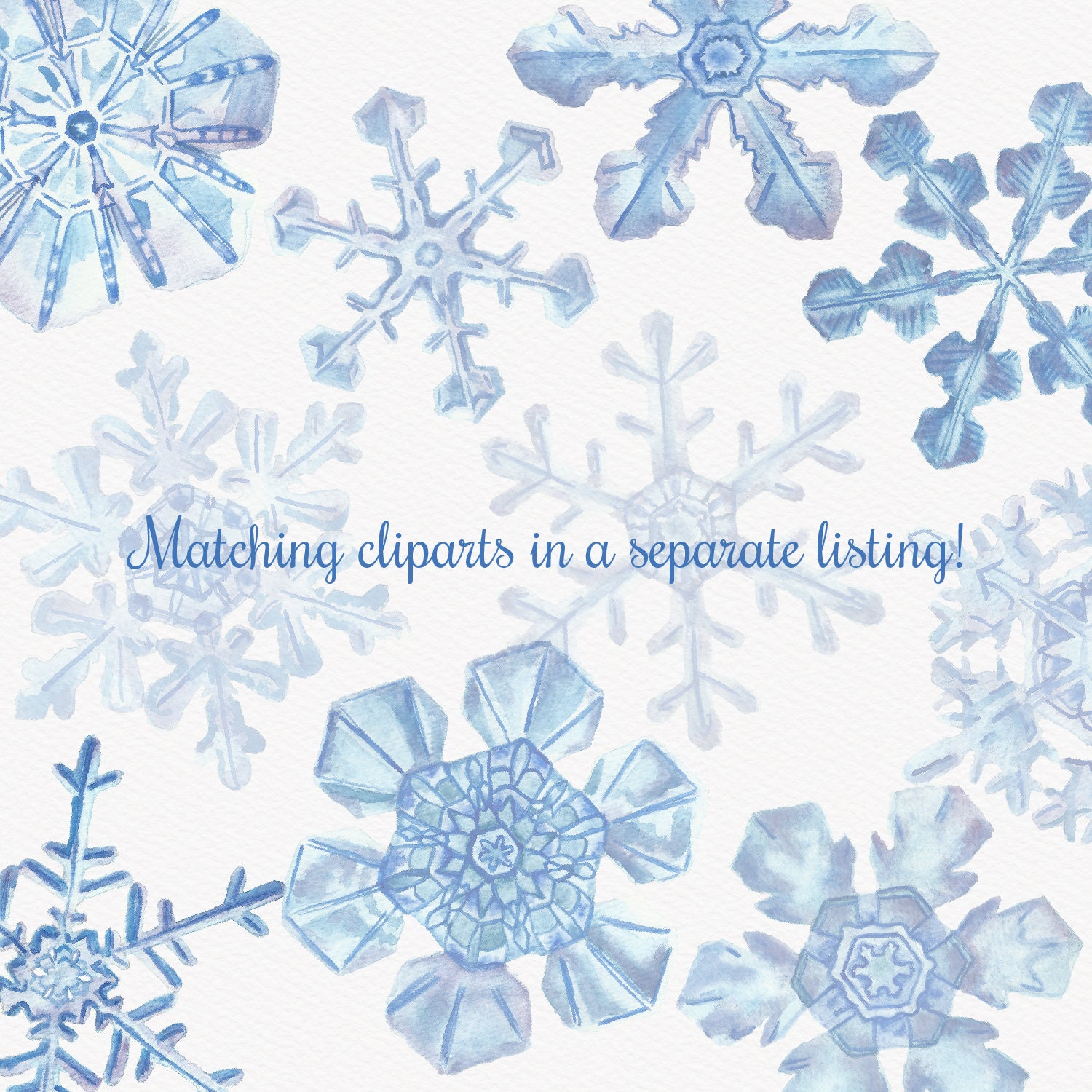 Winter Digital Paper Set Snowflake Scrapbooking Paper With - Etsy