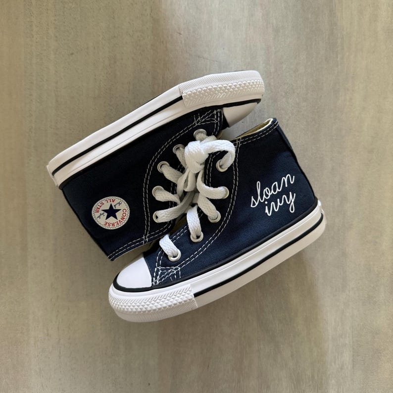 Custom Baby Toddler Converse Custom Sneakers Kids Birthday Christmas ...