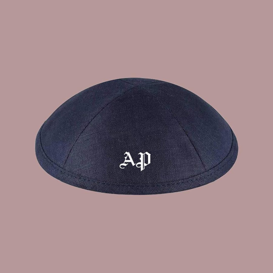 Custom Kippa Yarmulke Skullcap Jewish Bar Mitzvah Gift Upsherin Gift ...