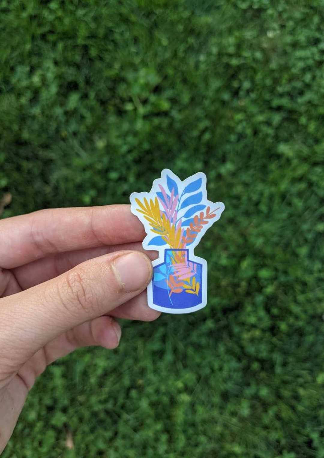 Mini Flower Sticker, Mini Sticker, Flower Sticker, Vase of Flowers ...