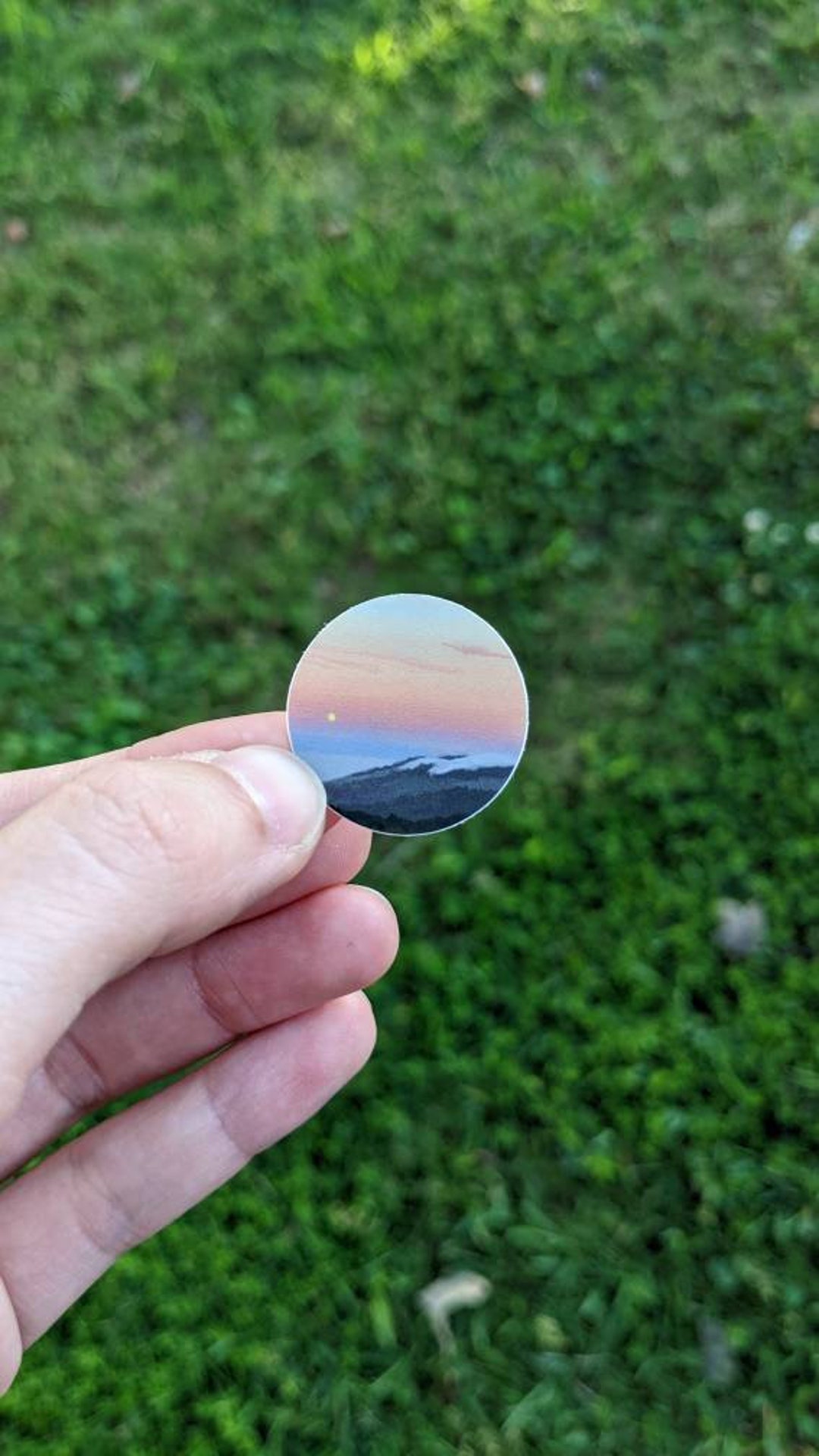 Mini Sunset Sticker, Tiny Sticker, Landscape Sticker, Cute Sticker ...