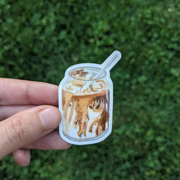 Latte Sticker - Etsy