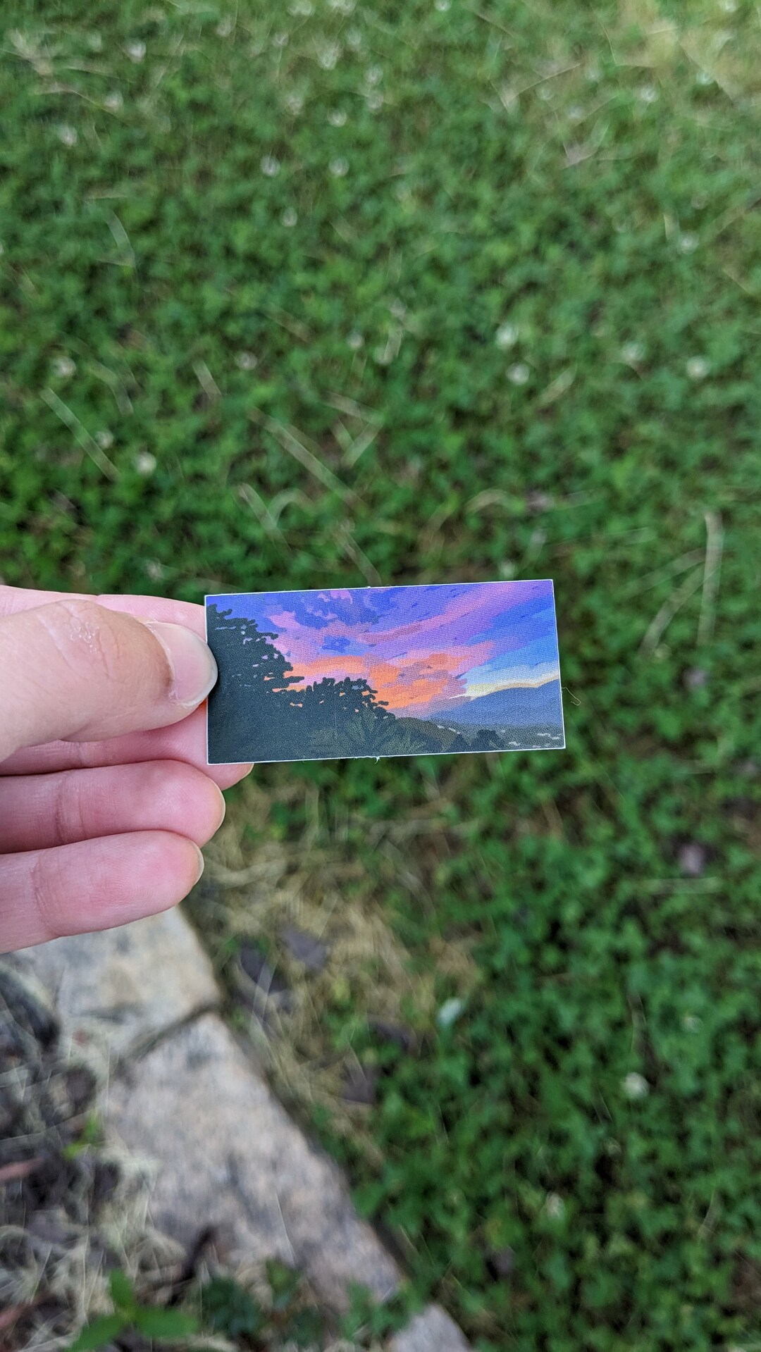 Mini Sunset Sticker, Sunset Sticker, Tiny Sticker, Cute Sticker, Fun ...