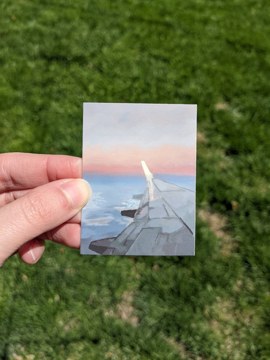 Airplane Sticker, Travel Sticker, Sunset Sticker, Water Bottle Sticker ...