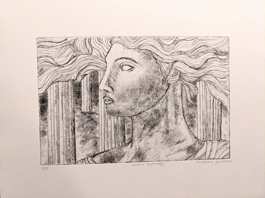 Greek Mythology, Etching, Printmaking, Portrait, Engraving Art, Etching ...