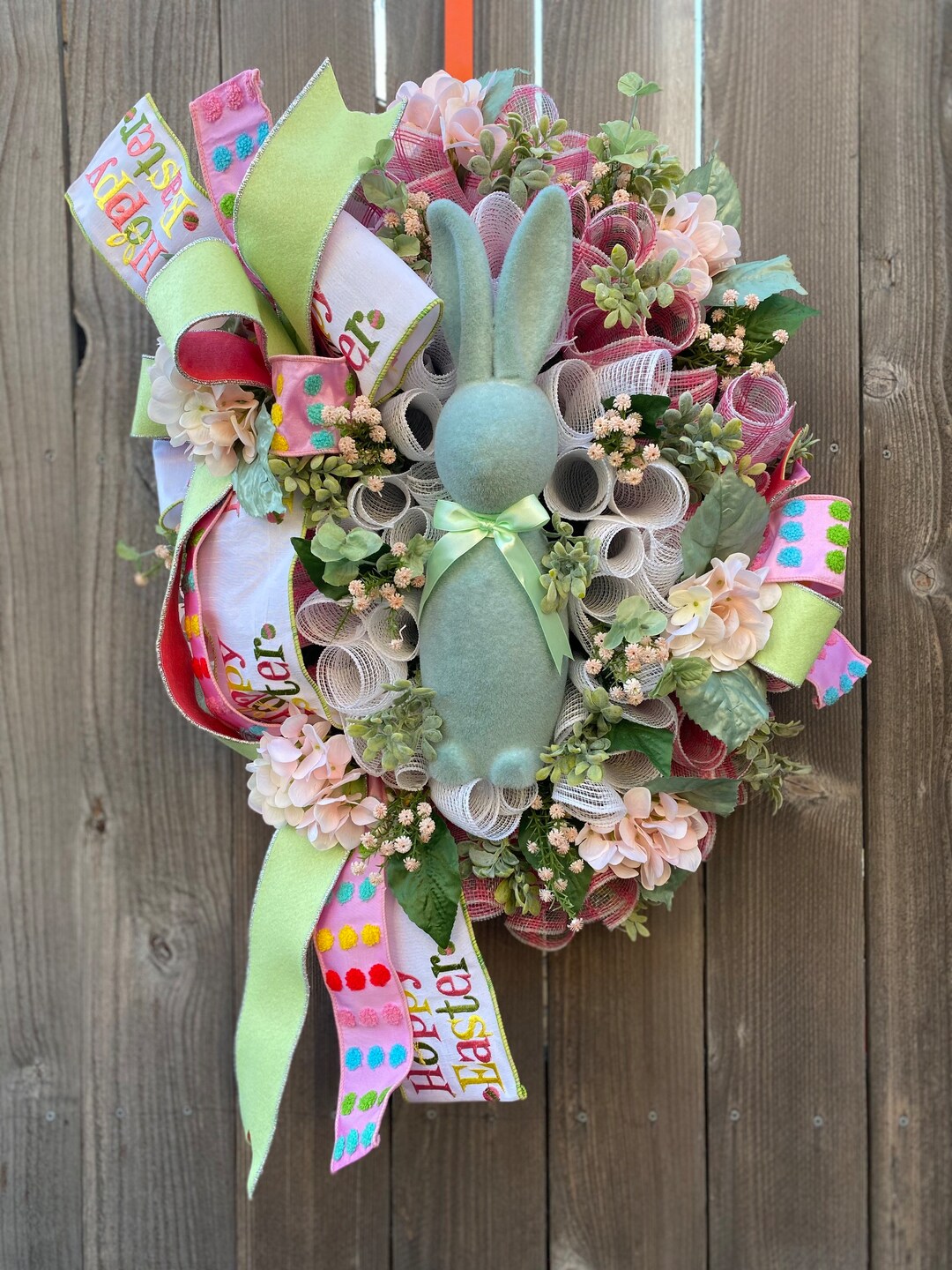 Easter Bunny Wreath, Easter Wreath - Etsy