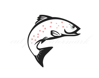 Trout fish svg | Etsy
