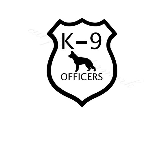 K-9 Officer Outline SVG & Studio 3 File for Silhouette Cricut | Etsy