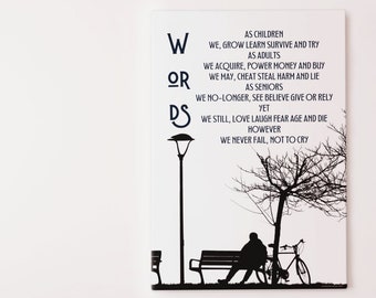 Meaning of Life Poster - Etsy