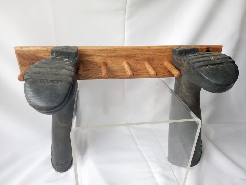 Oak Wellington Boot Rack Wall Mounted - Etsy