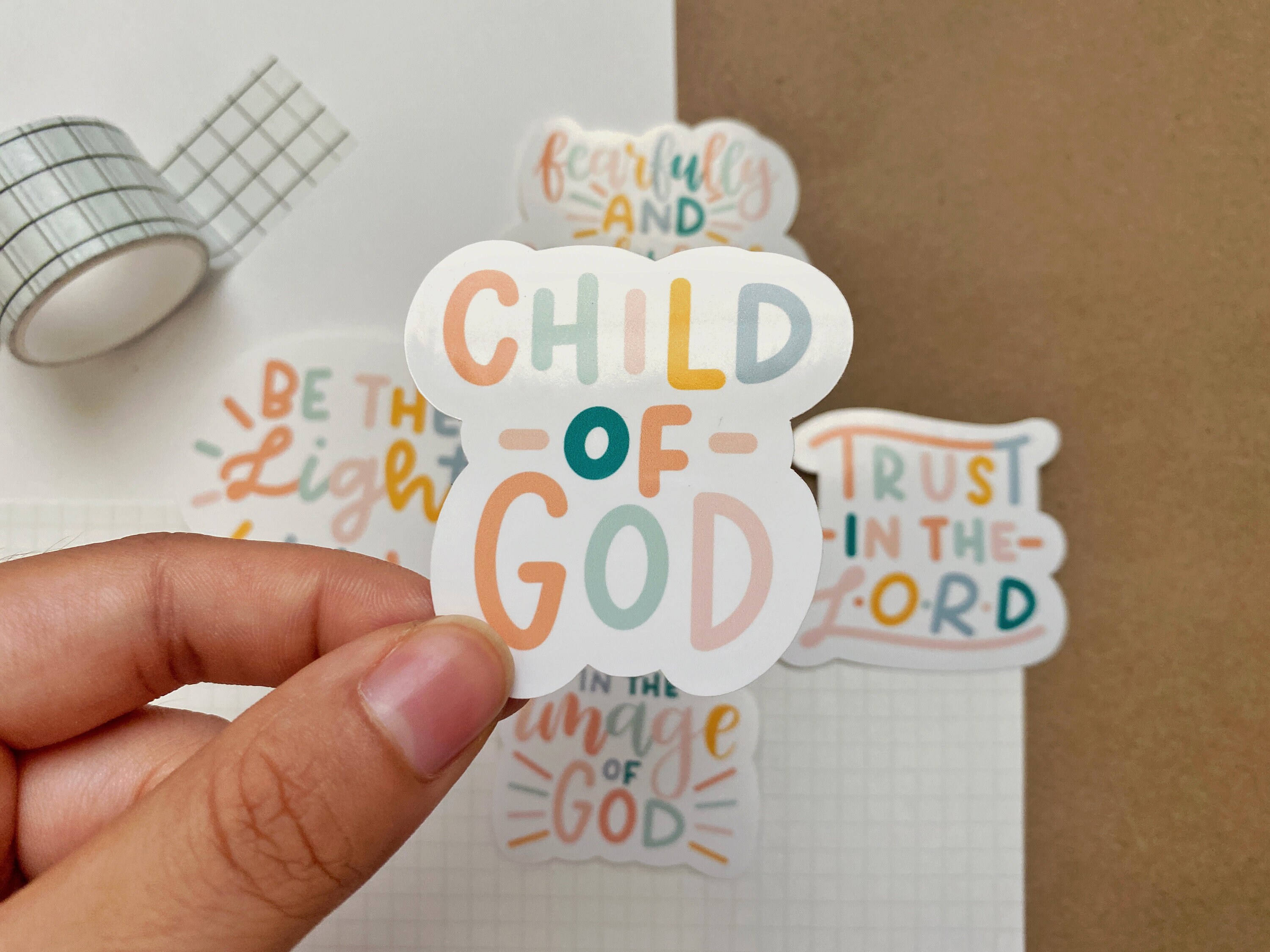 Bible Verse Inspired Pastel Colors Sticker Pack Faith | Etsy
