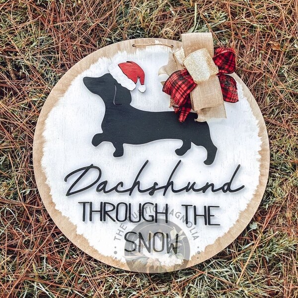 Dachshund Through the Snow - Etsy