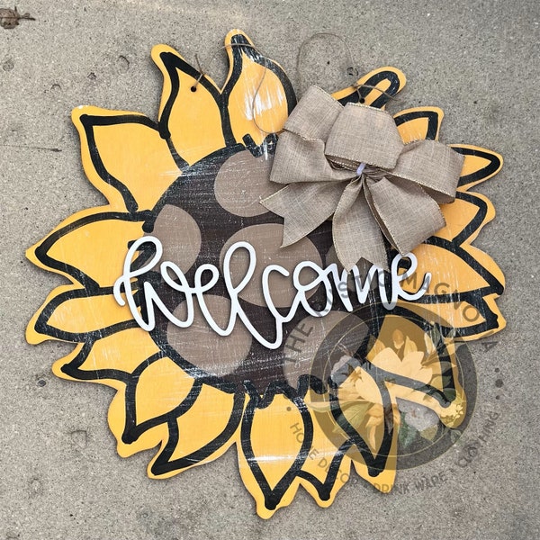 Sunflower Door Hanger - Etsy Sunflower Door Hanger - Etsy