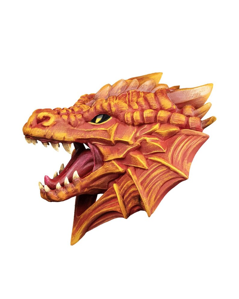 Dragon Head Wall Light, Fantasy Night Light, Gift Ideas, LED Dragon ...