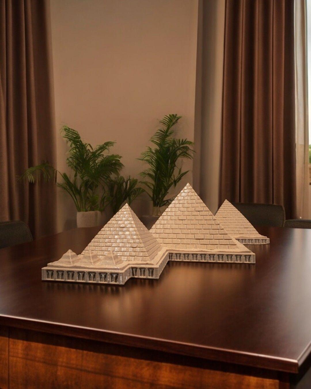 3D Printed Giza Pyramid Complex – Realistic Miniature of Iconic ...