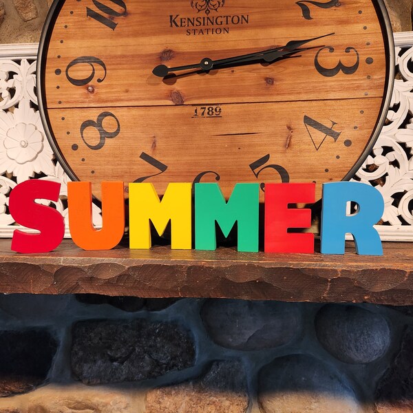 Summer Block Sign - Etsy