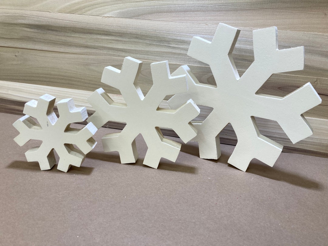 White Snowflake Snowflake Decor Farmhouse Christmas Decor Country ...