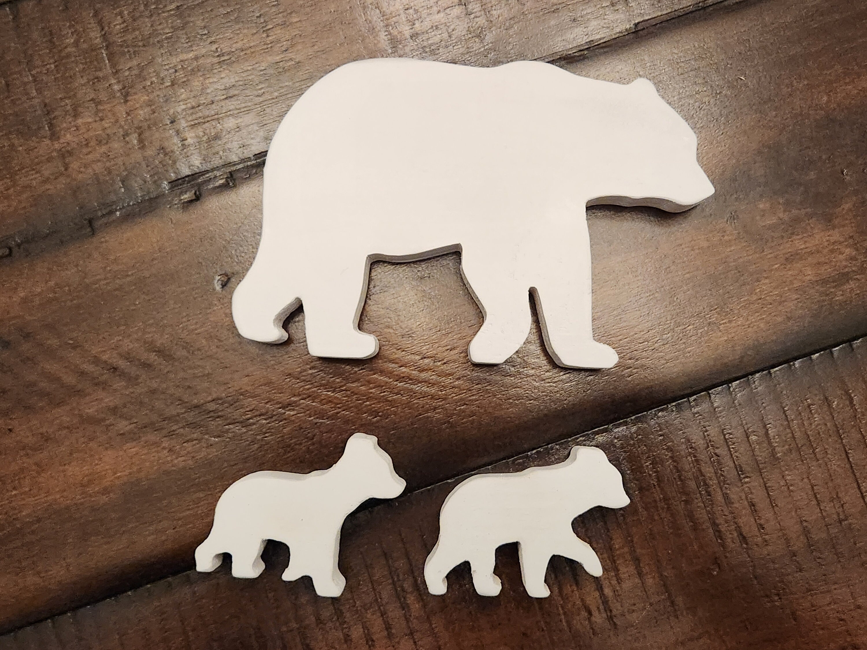 Wooden Bear Handcrafted Wooden Bear Figurine Rustic Cabin Decor ...