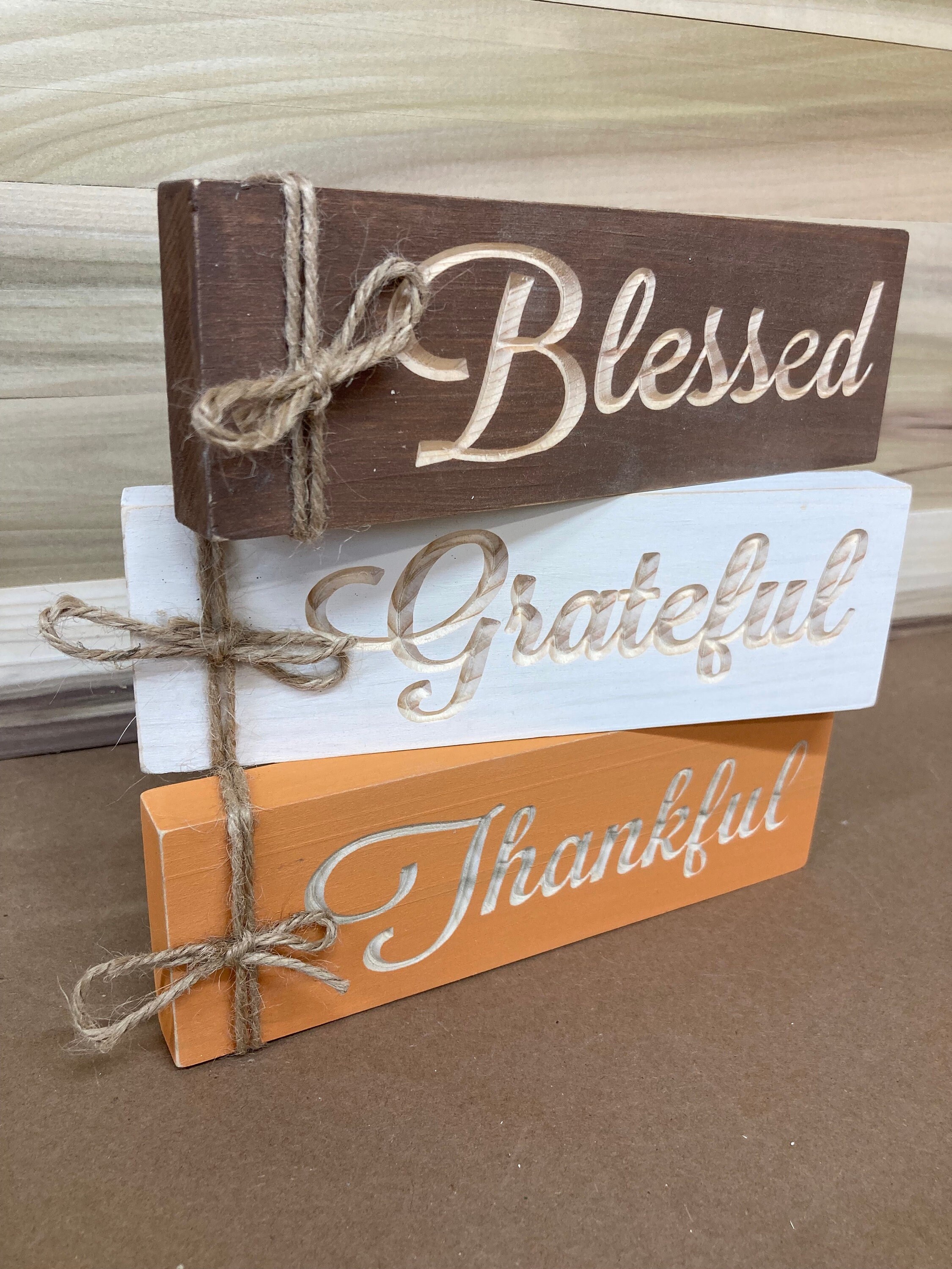 Fall Wood Signs Small Gift Idea Three Signs Farmhouse - Etsy