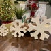 White Snowflake Snowflake Decor Farmhouse Christmas Decor - Etsy