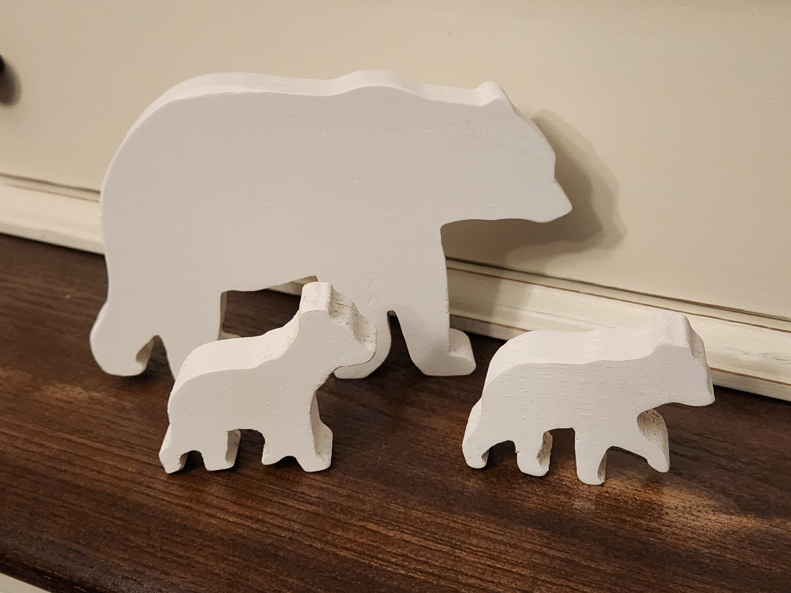 Wooden Bear Handcrafted Wooden Bear Figurine Rustic Cabin Decor ...