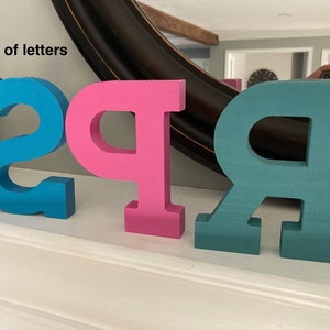 Spring Block Letters Wood Painted Home Decoration Spring Decoration ...