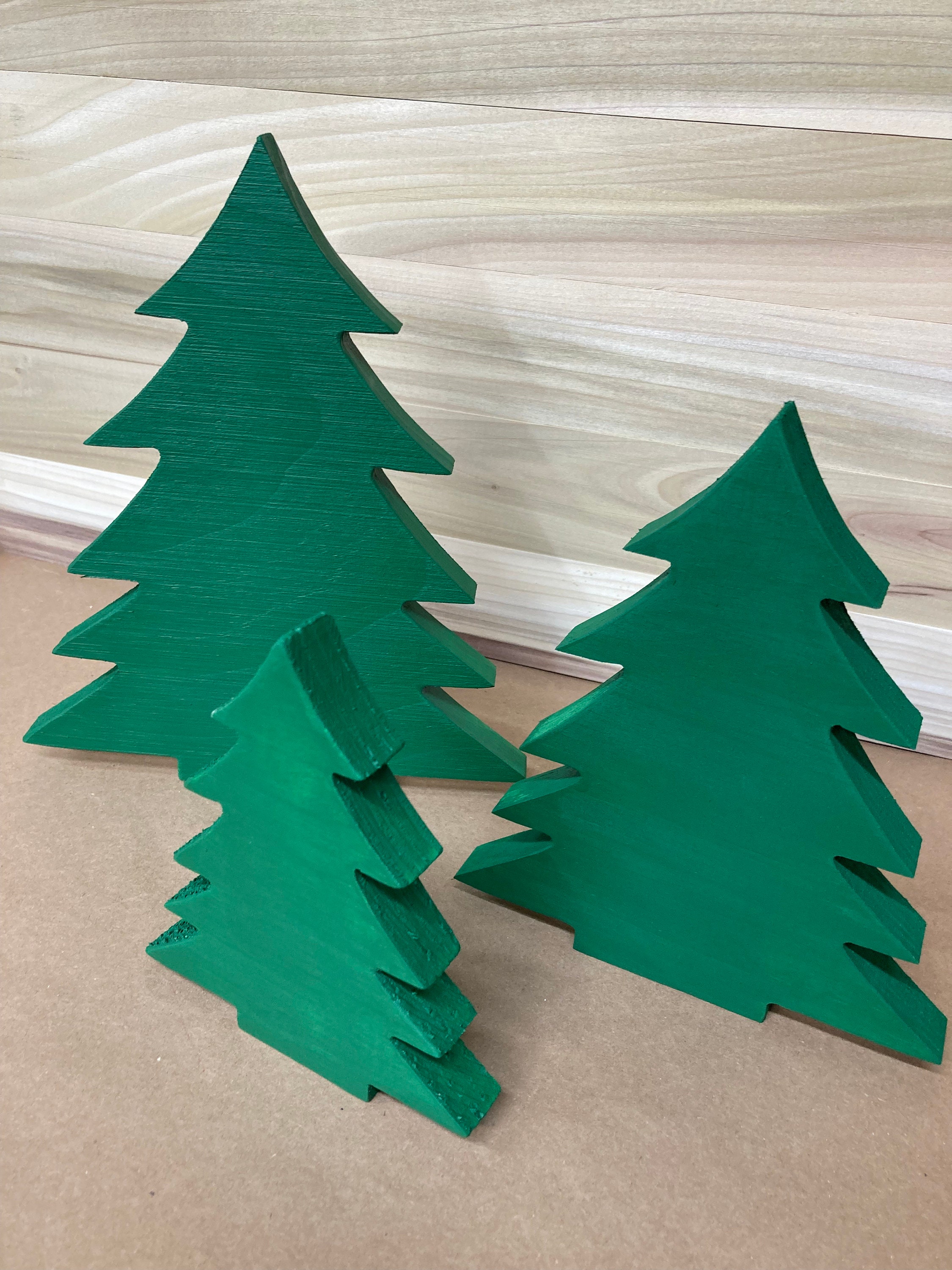 Wooden Tree Set, Table Centerpiece, Rustic Home Decor, Fireplace Mantle ...