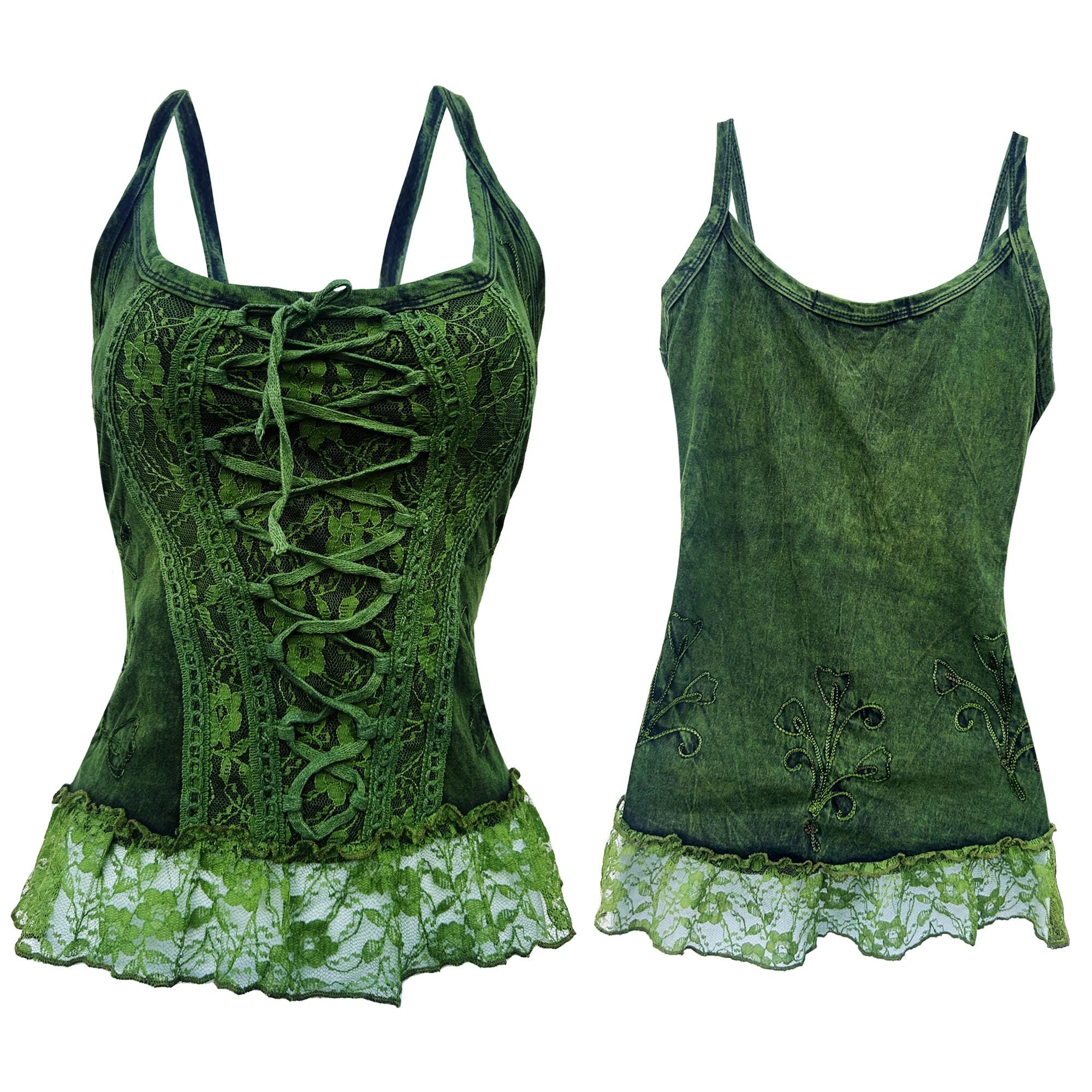 Fairycore Lace-up Corset Top: Boho Witchy Camisole - Etsy