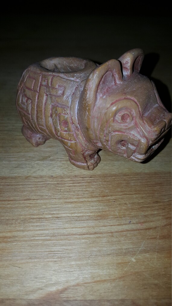 Authentic Chavin Stone carving authentic artifact Stone snuff | Etsy