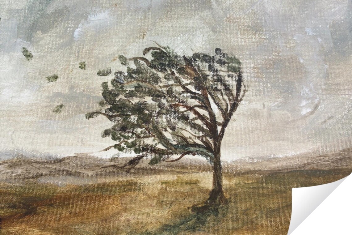 Resilience Art Print - Grief and Loss Wall Art - Unmoored Tree Print ...