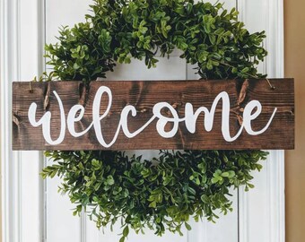 Welcome door wreath | Etsy